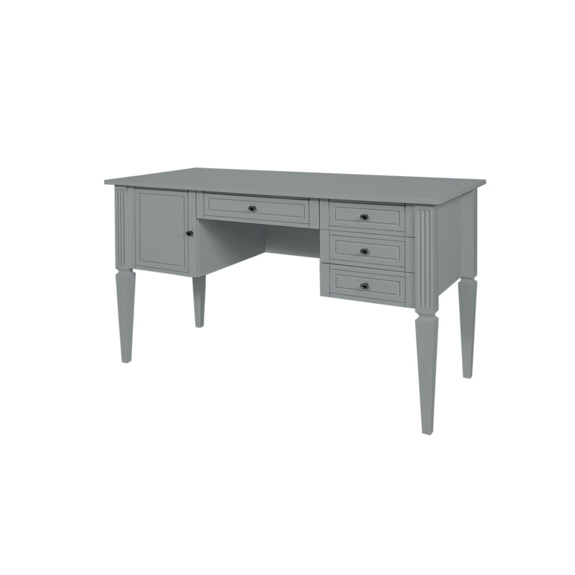 Birou gri,elegant, pentru copii - Colectia Ines | Lumea Piccolo