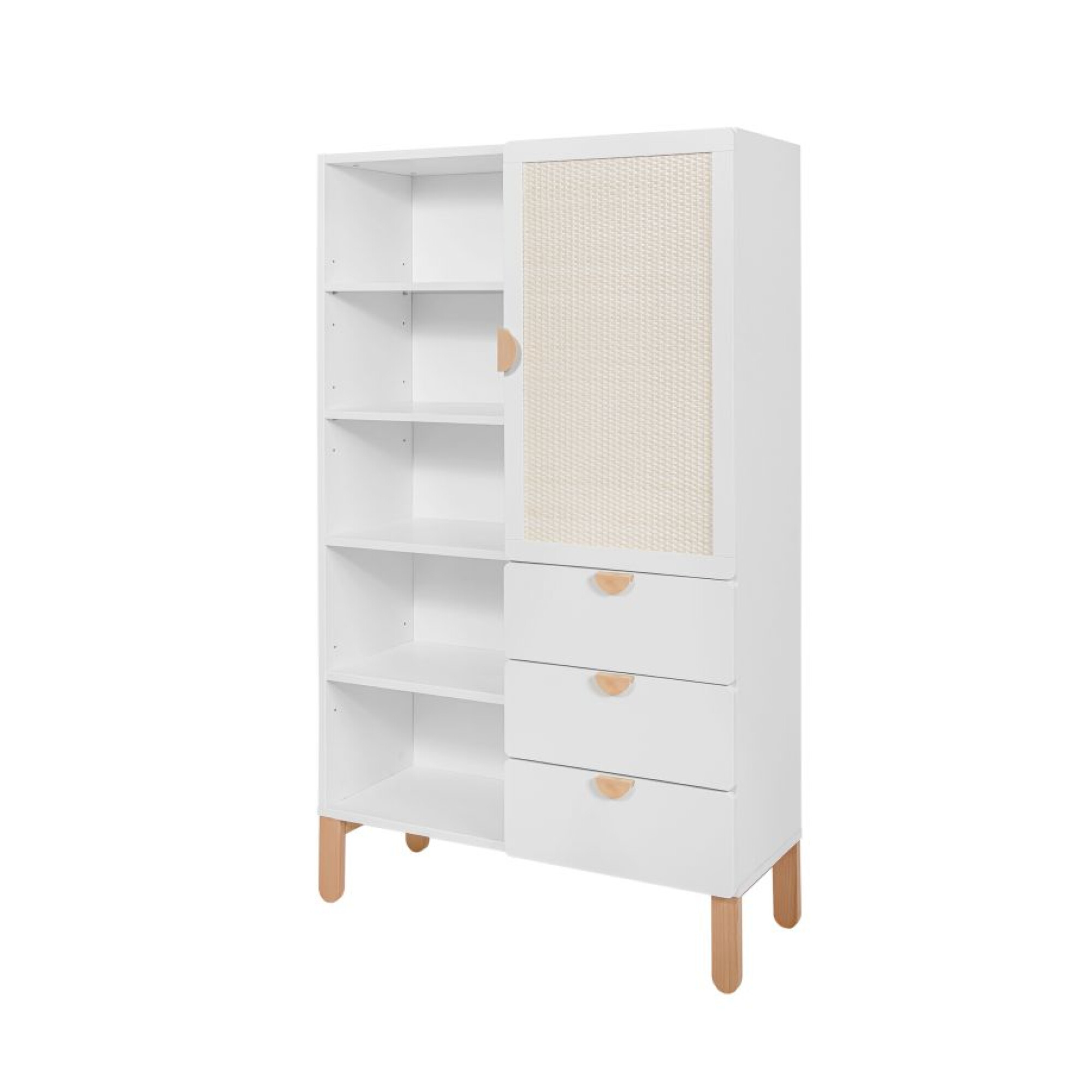 Bibliotecă din ratan - Design modern și natural pentru camera copilului ...